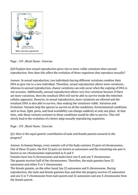 NCERT Solutions 2025 Class 10 Science Chapter 8 Heredity Question Answer PDF AglaSem