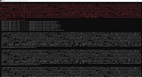 error with cmake build build config relwithdebinfo j 16 tiny cuda