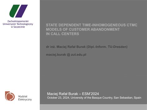 Pdf State Dependent Time Inhomogeneous Ctmc Models Of Customer Abandonment In Call Centers