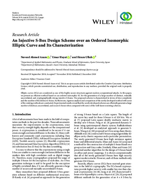 pdf an injective s box design scheme over an ordered isomorphic