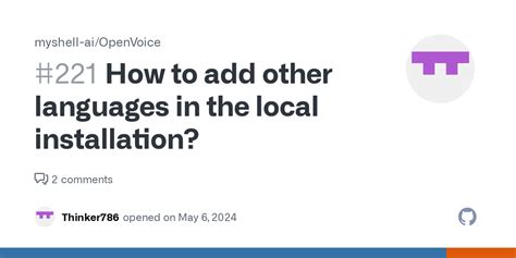 how to add other languages in the local installation · issue 221