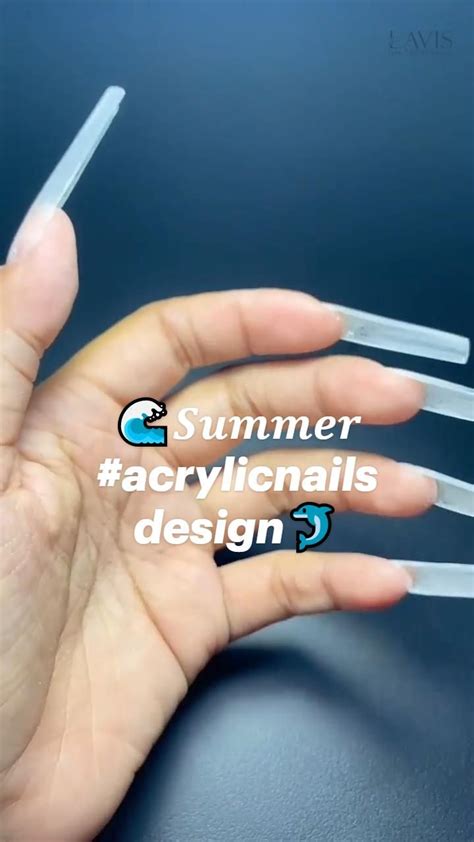 🌊𝑺𝒖𝒎𝒎𝒆𝒓 Acrylicnails Design🐬