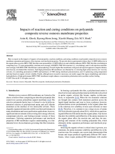 Pdf Impacts Of Reaction And Curing Conditions On Polyamide Composite