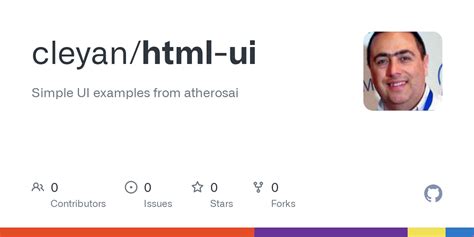 Github Cleyanhtml Ui Simple Ui Examples From Atherosai