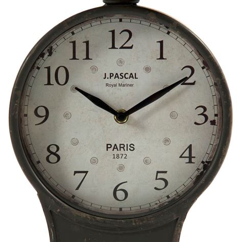 1525 Black And White Contemporary Scale Clock Christmas Central