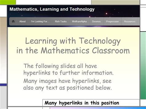 Ppt Learning With Technology In The Mathematics Classroom Powerpoint