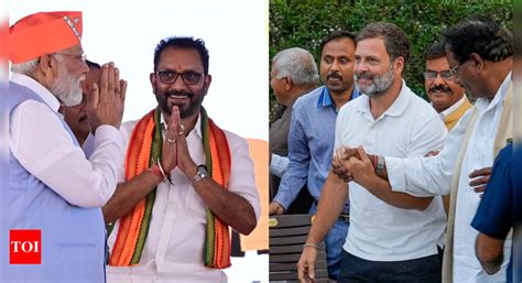 Lok Sabha Polls Bjps K Surendran Vs Congresss Rahul Gandhi In