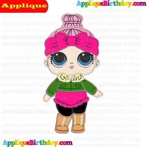 Cozy Babe Lol Doll Surprise Applique Design