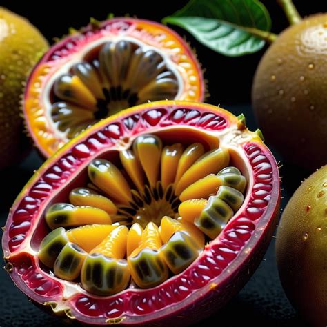 Premium Photo Photo Of A Fresh Passion Fruit Isolated On Paper Background