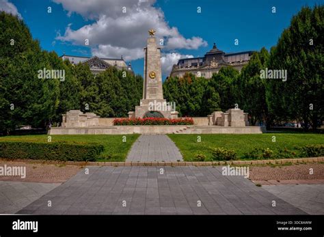 The Soviet War Memorial In Liberty Square Szabadság Tér Commemorates