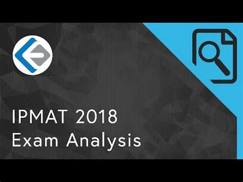IPMAT 2018 Exam Analysis YouTube