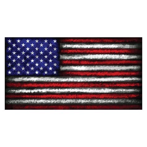 Distressed American Flag Vinyl Decal For Cars Trucks Laptop Patriot