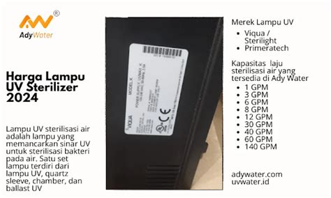 Lampu UV Depot Air Minum Pilihan Terbaik Untuk Menjamin Kualitas Air Minum Yang Optimal