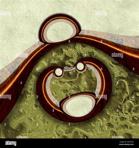 3d Rendering Combo Creative Graphics Artwork With Plastic And Metallic