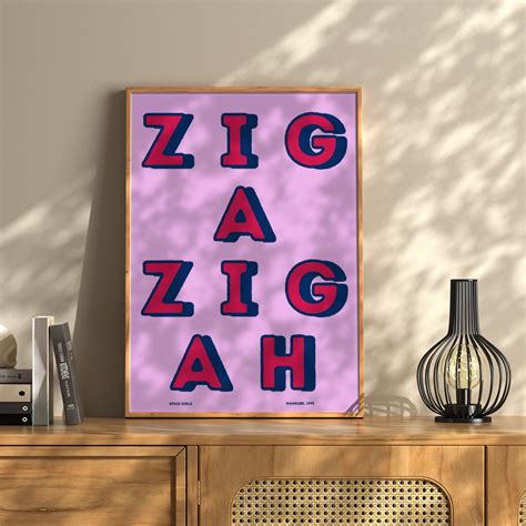 Spice Girls Poster Zig Ah Zig Ah Print Preppy Room Decor Etsy