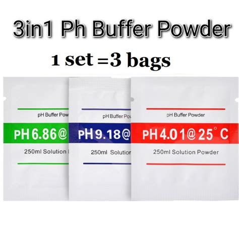 Reeopee Ph Meter Calibration Powder Ph Meter Buffer Powder For Ph Level Tester Calibration