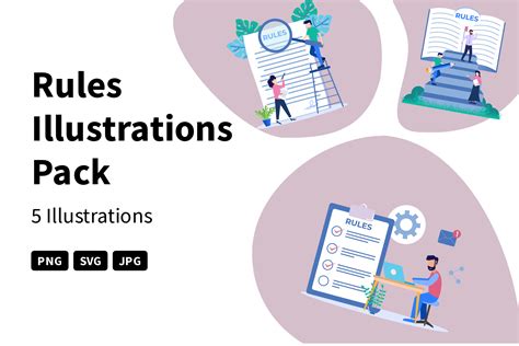 Rules Illustration Pack 5 Business Illustrations Svg Png Eps