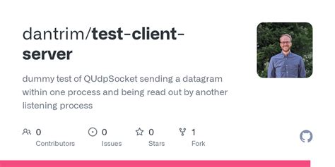GitHub Dantrim Test Client Server Dummy Test Of QUdpSocket Sending A Datagram Within One