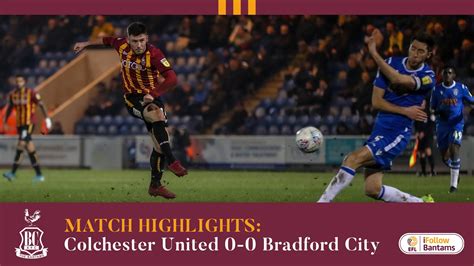 Match Highlights Colchester United 0 0 Bradford City 📺 Match