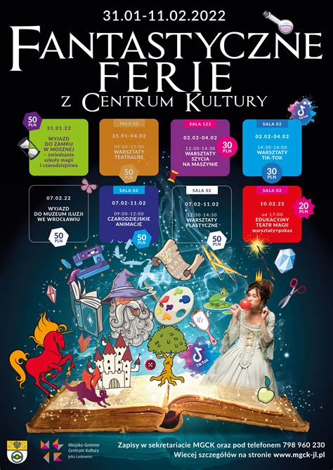 FANTASTYCZNE FERIE Z CENTRUM KULTURY Miejsko Gminne Centrum Kultury W
