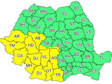 Avertizare METEO Cod Galben De Inundatii Info CS