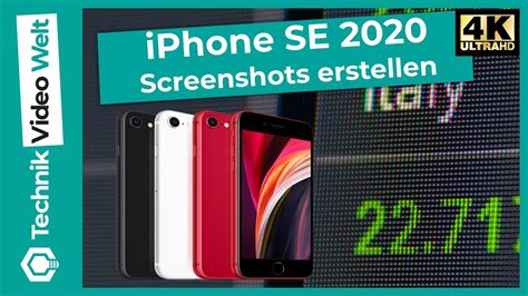 Iphone Se 2020 📱 Screenshots Erstellen 📸 Youtube
