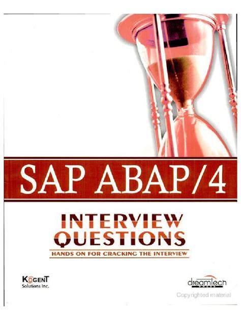 Pdf Sap Abap 4 Interview Questions Hands On For Cracking The Dokumen Tips