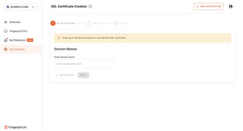 custom subdomain setup
