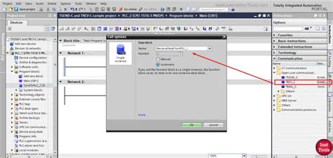 transferring data across plc systems tsend c and trcv c