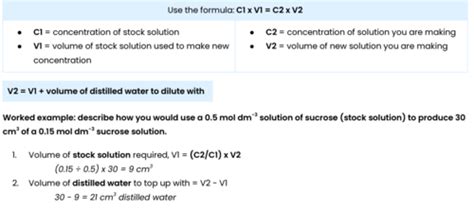 Required Practical 3 Production Of A Dilution Series Of A Solute To Produce A Calibration Curve