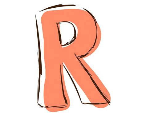 Буква R английского алфавита в красивых картинках для детей.