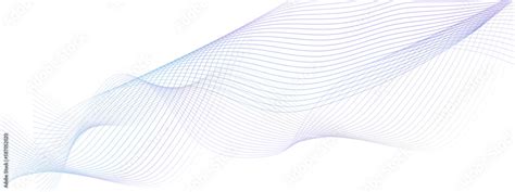 Abstract Wave Lines Dynamic Flowing Colorful Light Isolated Background Illustration Design