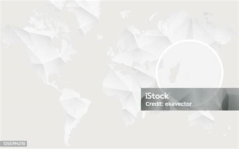 흰색 다각형 세계지도에 윤곽에 플래그와 모리셔스지도 0명에 대한 스톡 벡터 아트 및 기타 이미지 0명 기 기념물 Istock