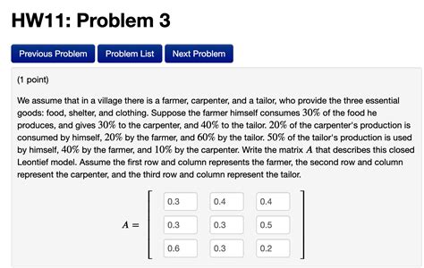 Solved HW Problem Previous Problem Problem List Next Chegg Com