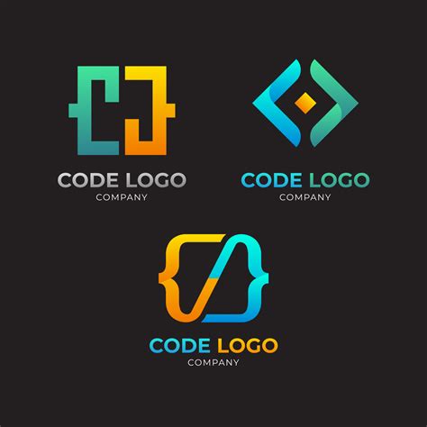 Edita Esta Plantilla Lista Para Usar De Logotipo De La Empresa De Codificación Minimalista Con