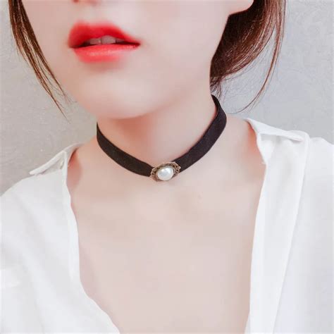 Exotic Accessories Women Sexy Necklace Black Beads Elegant Lady Choker