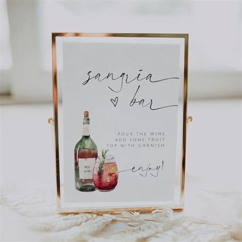Sangria Wedding Etsy