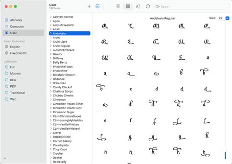 Finding Glyphs On Mac Repertoire Mode Font Bundles