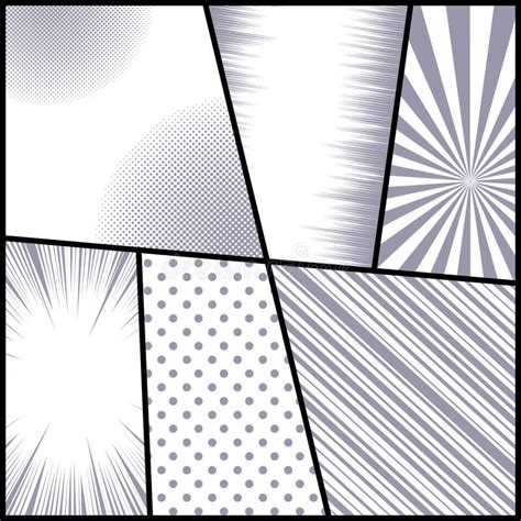 Comic Monochrome Style Composition Stock Vector Illustration Of