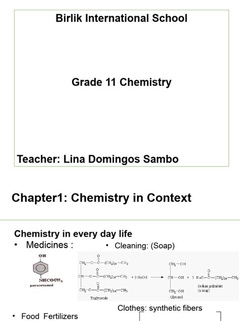 Lessons Chemistry 11 Pdf Ion Mole Unit