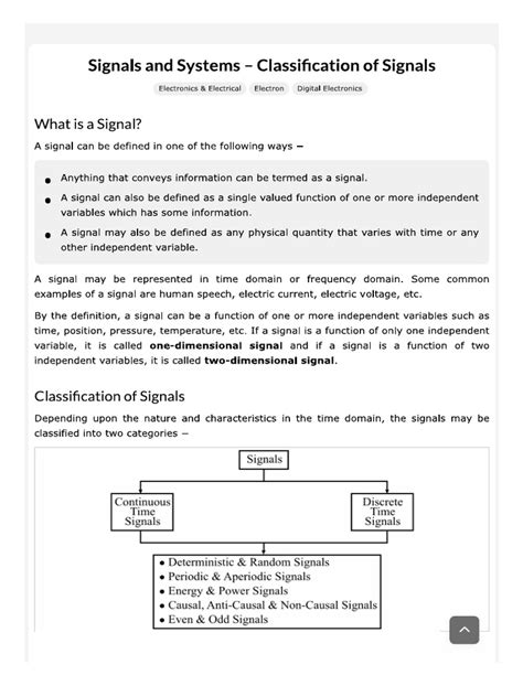 Classfication Of Signal Theury Pdf