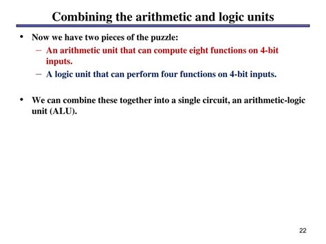 PPT Arithmetic Logic Units In Computer Organization PowerPoint Presentation ID