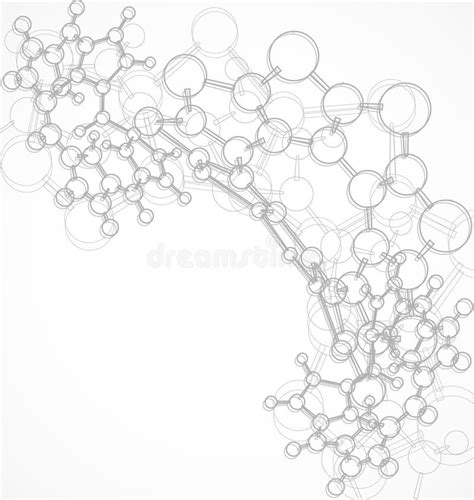 Molecule Structure Dna And Communication Background Connected Lines