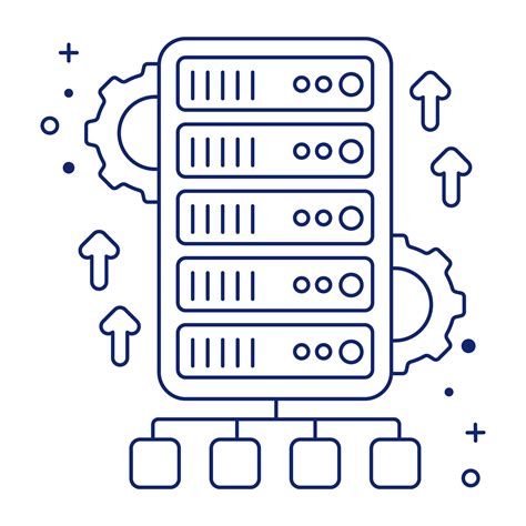 A Unique Design Icon Of Server Setting 34461728 Vector Art At Vecteezy