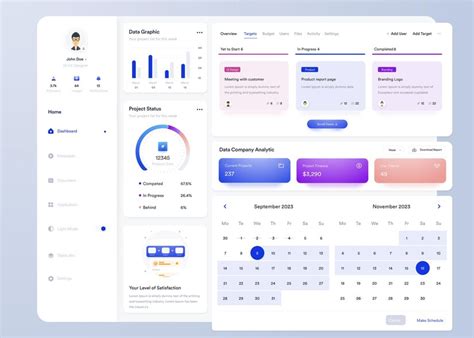 Design Dinterface Utilisateur Avec Graphiques Graphiques Et
