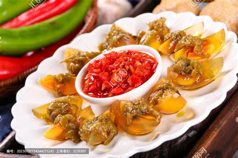 双椒变蛋 中国菜系 食品餐饮 摄影素材 汇图网www huitu