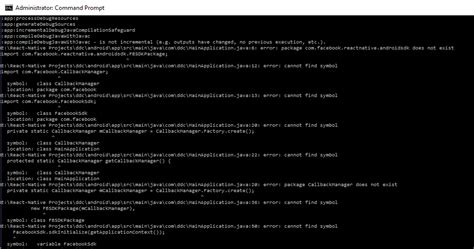 React Native Fbsdk Error Package Facebook Reactnative Androidsdk
