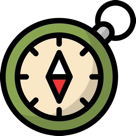 Camping Compass Outdoor Travel Direction Navigation Icon Free
