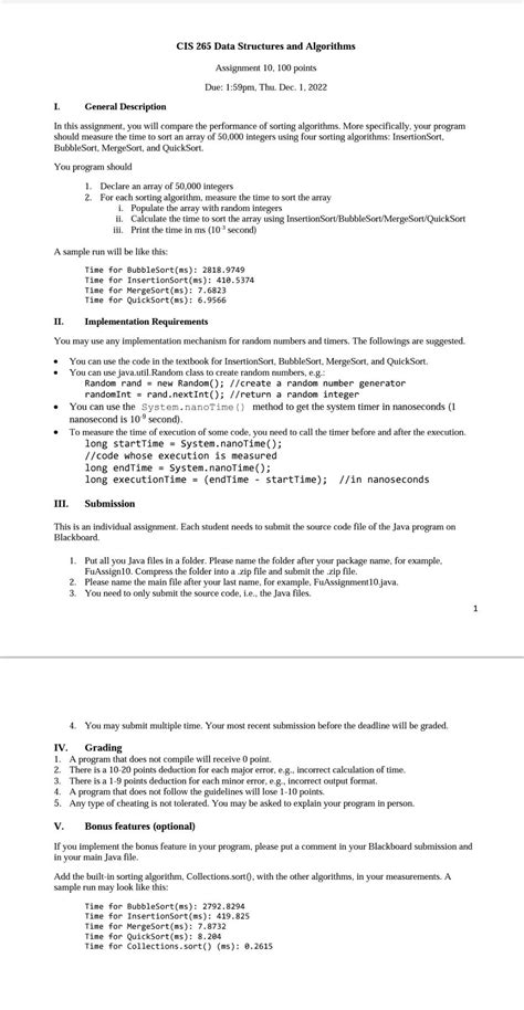 Solved Cis 265 Data Structures And Algorithms Assignment 10