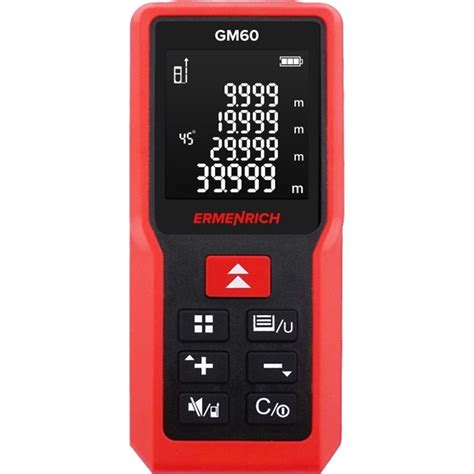Ermenrich Reel Gm60 Lazer Metre Mesafe Açı Alan ve Hacim Ölçümü Pisa